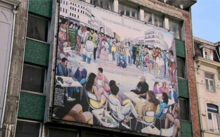 Kleurrijke fresco van Chéri Samba keert terug naar Naamsepoort | BRUZZ
