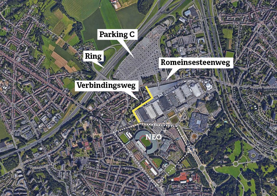 Neo vraagt reservevergunning voor verbindingsweg Heizel | BRUZZ