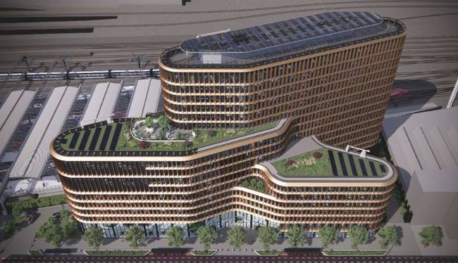 Ook Infrabel plant 60 meter hoge hoofdzetel aan Zuidstation | BRUZZ