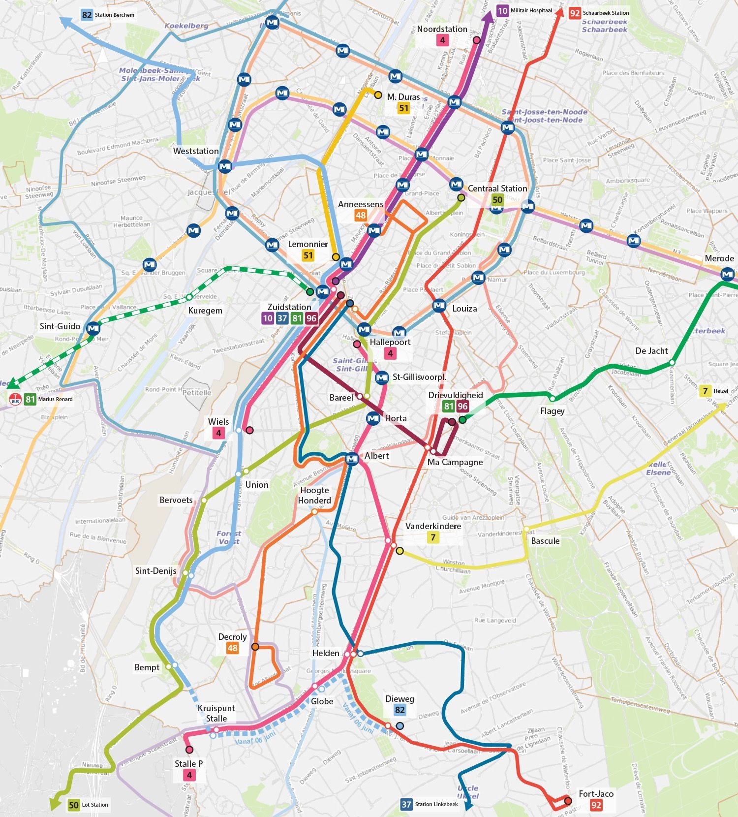 Werken in premetrotunnel: tramlijn 4 en 10 een jaar lang onderbroken ...