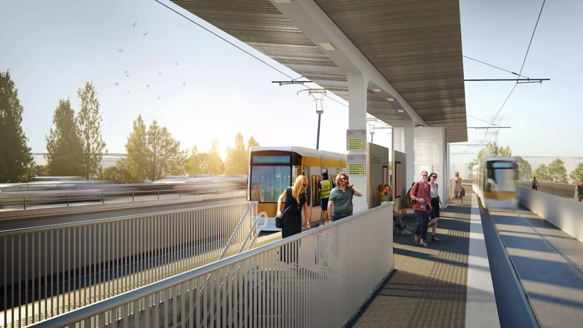 30 minuten van Brussel-Noord tot luchthaven: werken luchthaventram gaan ...