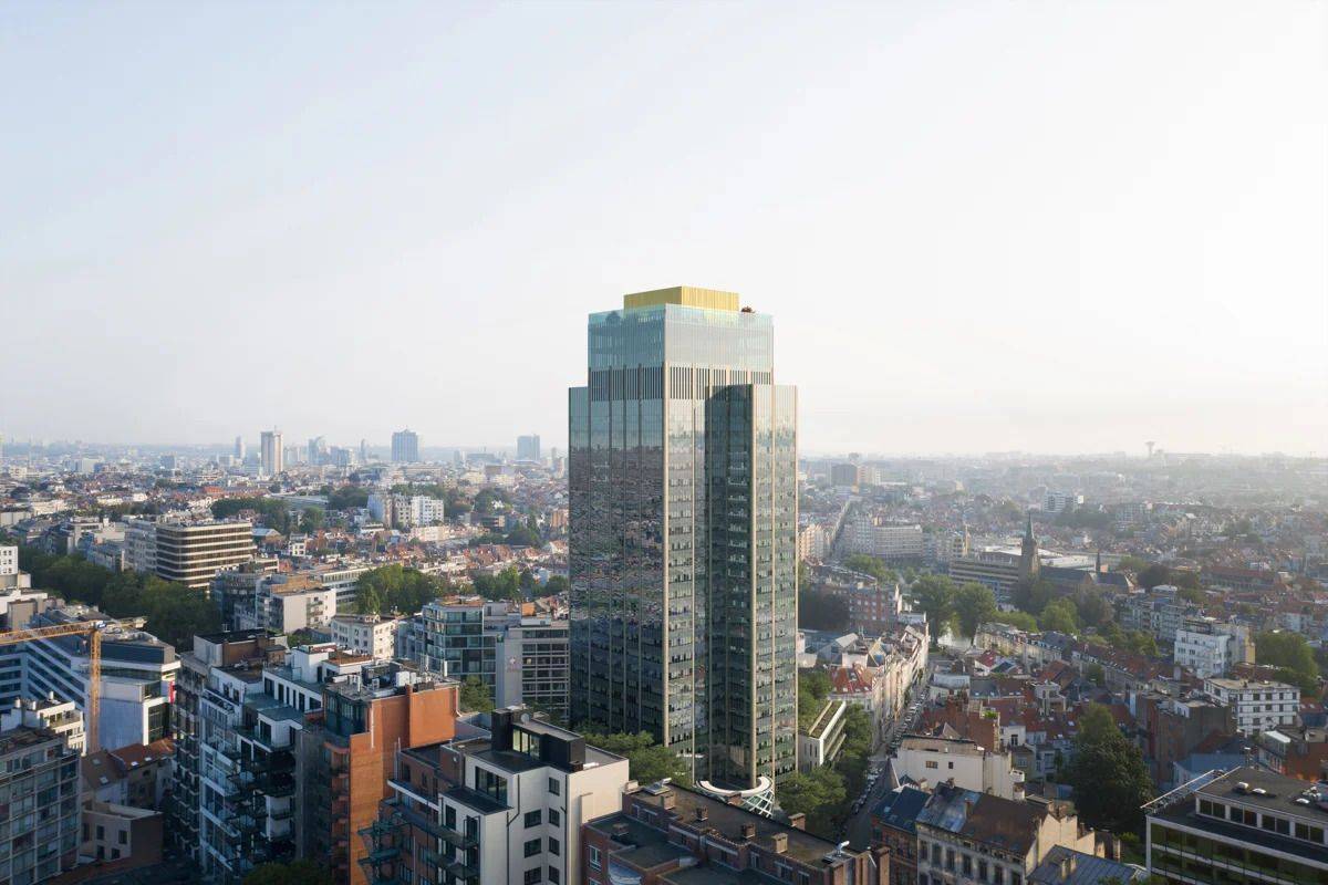 Blue Tower op Louizalaan krijgt na renovatie panoramische rooftop van ...