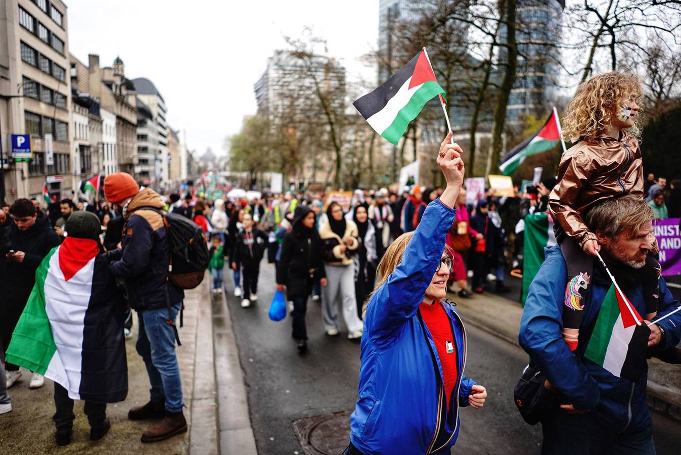 Duizenden demonstranten op de been voor Palestina: ‘Mijn vrienden in ...