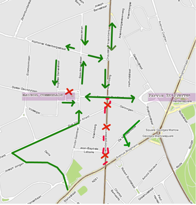 Nieuw verkeersplan van kracht in centrum Ukkel | BRUZZ