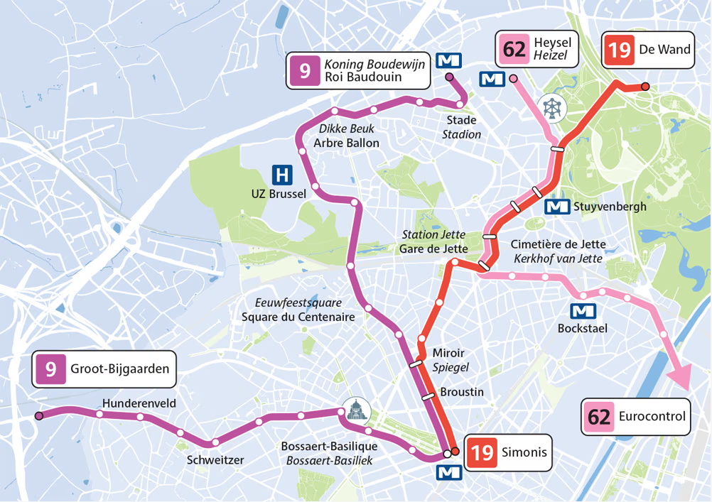 Tram 9 en 19 krijgen nieuwe routes en hogere frequentie vanaf 6 juli ...