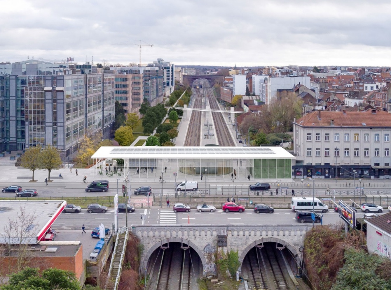 Winnend ontwerp station Etterbeek bekend | BRUZZ