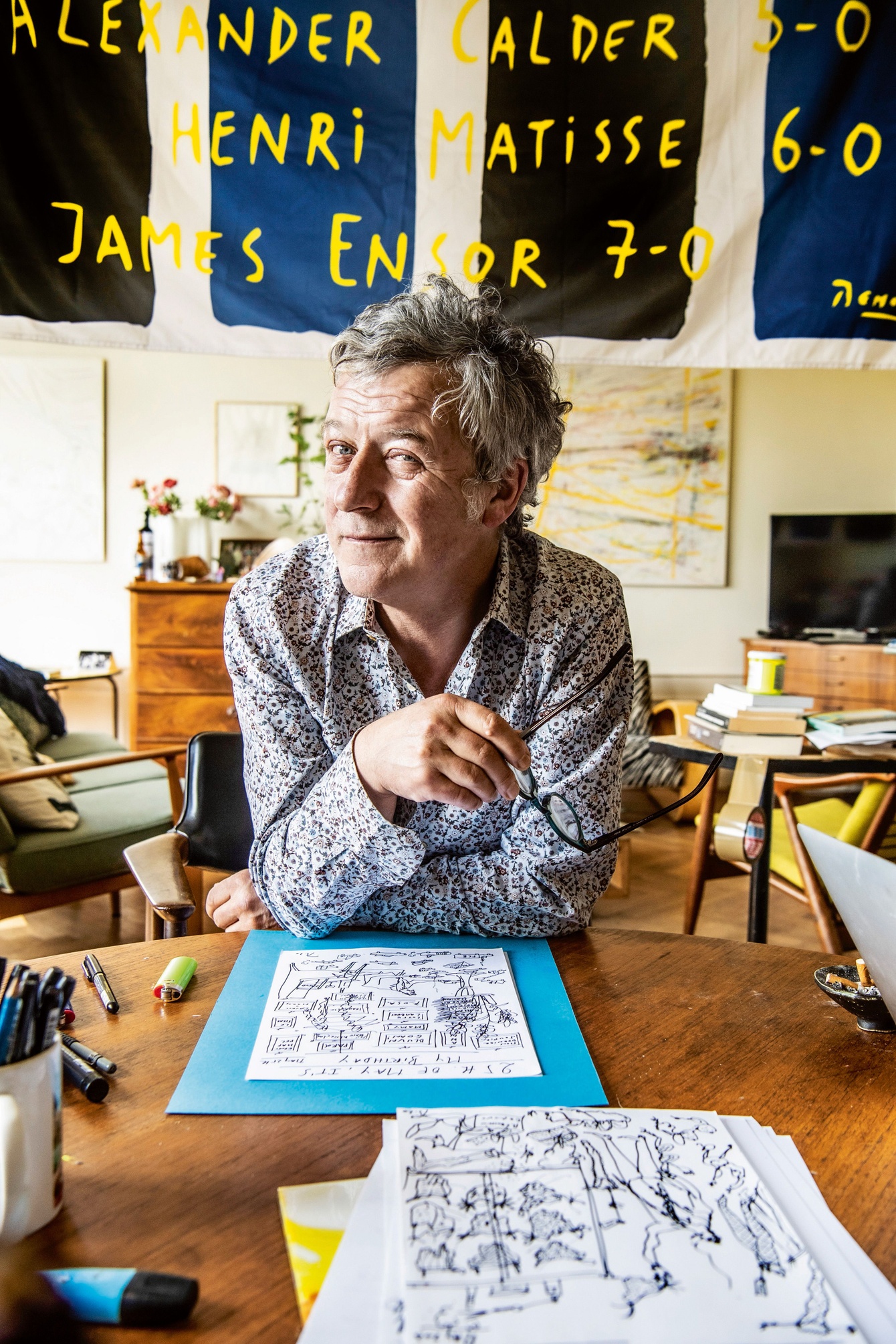 Tekenaar Benôit van Innis werd 60 in quarantaine: 'Niets doen is ook ...