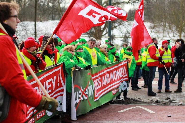 Europese vakbondsbetoging: deze hinder kun je dinsdag verwachten | BRUZZ