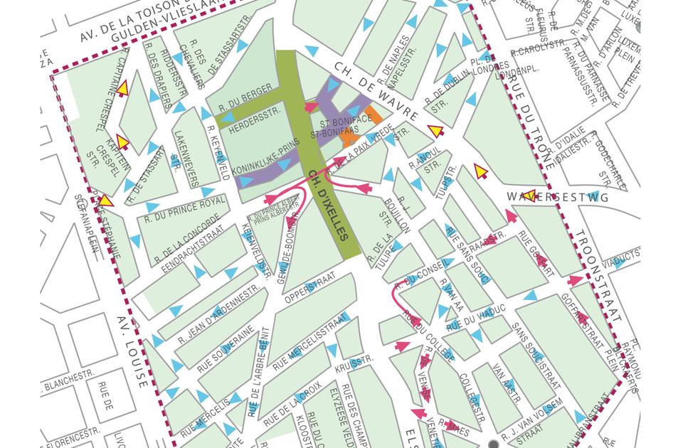 In kaart: nieuw circulatieplan voor Noord-Elsene | BRUZZ