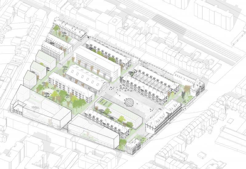 Contouren van wijk rond kazernes van Elsene liggen vast | BRUZZ