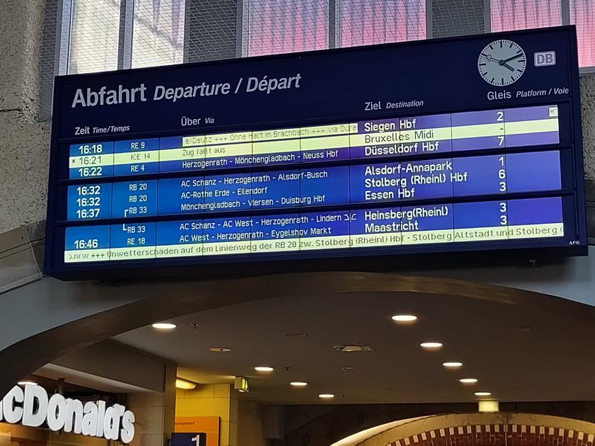 Klimaatopwarming breekt sneltrein Brussel-Keulen zuur op | BRUZZ