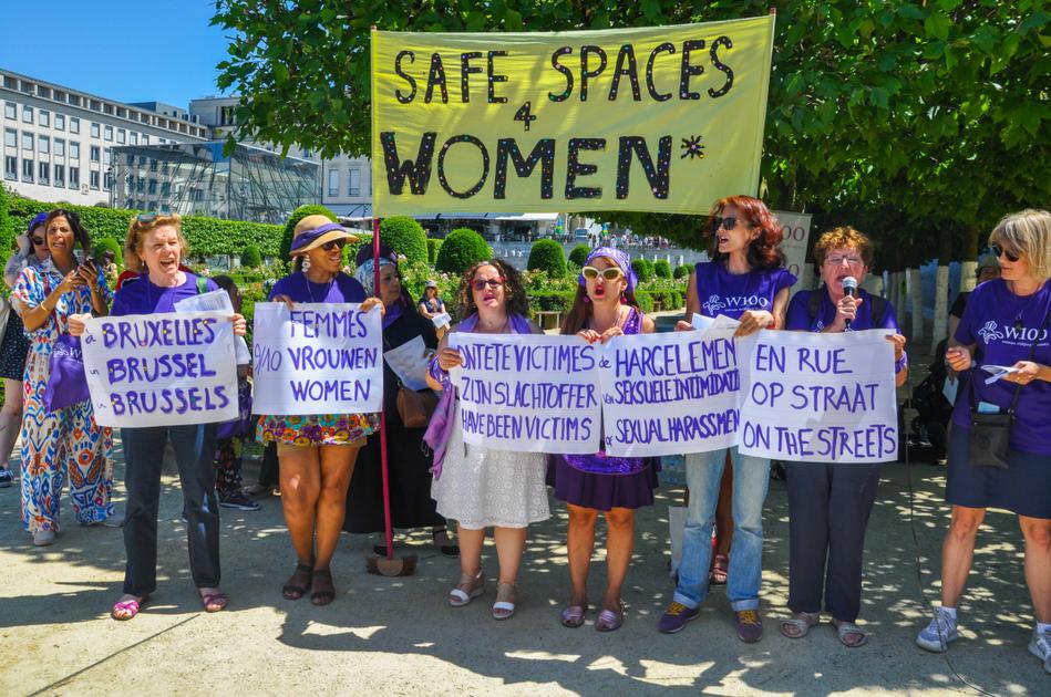 Vrouwen demonstreren voor veiligere openbare ruimte | BRUZZ