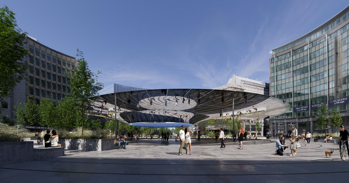 Op zoek naar 17 miljoen euro voor heraanleg Schumanplein | BRUZZ