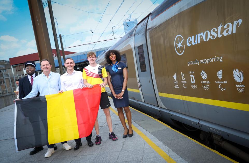 Gouden Eurostar brengt Belgische atleten naar Parijs | BRUZZ