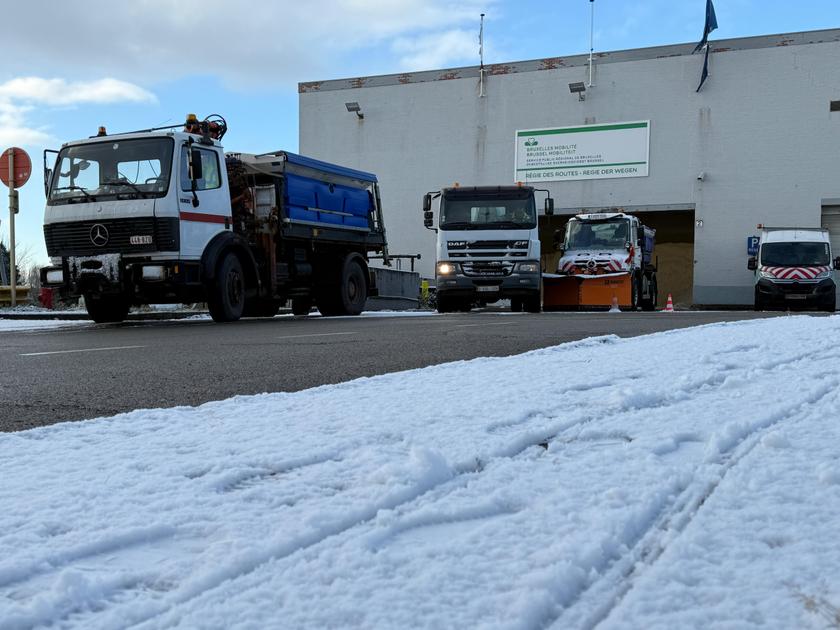 Sneeuwbui trekt over Brussel, ook komende dagen sneeuw verwacht | BRUZZ