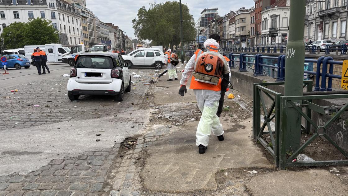 Stad-Brussel verwijdert opnieuw 480 kilo afval op Poincarélaan | BRUZZ