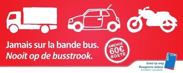 MIVB maakt van busstrook verboden terrein | BRUZZ