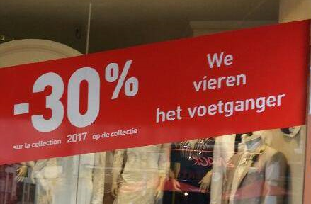 Winkel ‘viert’ voetgangerszone met kortingen | BRUZZ